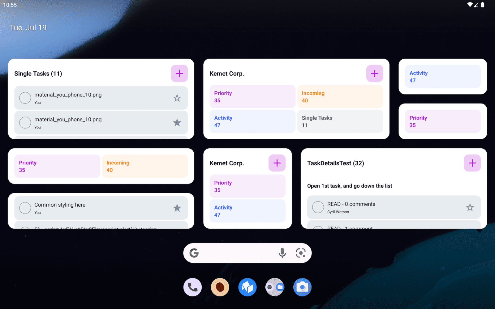 Nozbe Widgets for Android & iOS - Boost Your Team Productivity