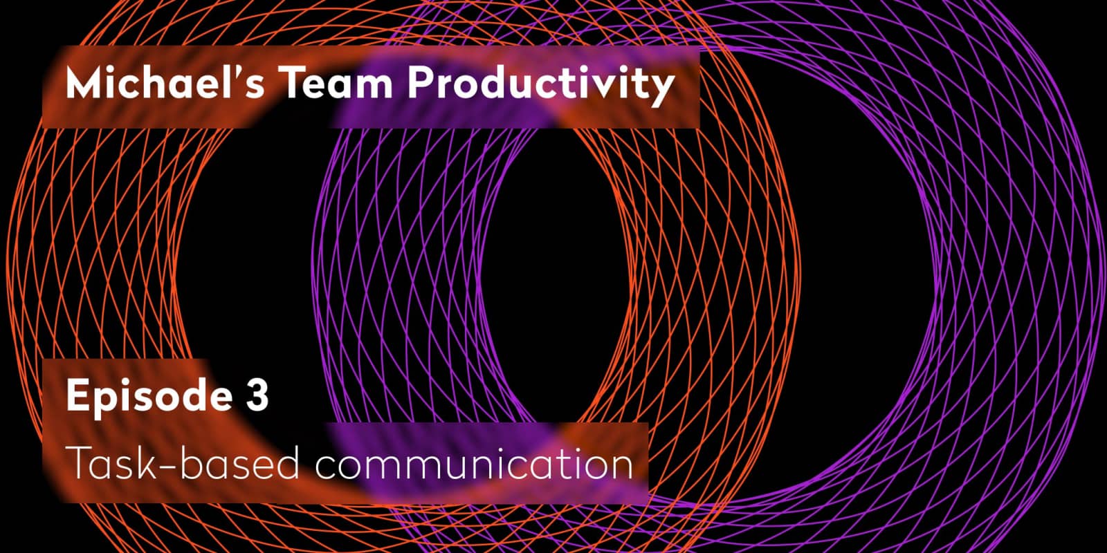 Task-based communication explained - Michael's Team Productivity